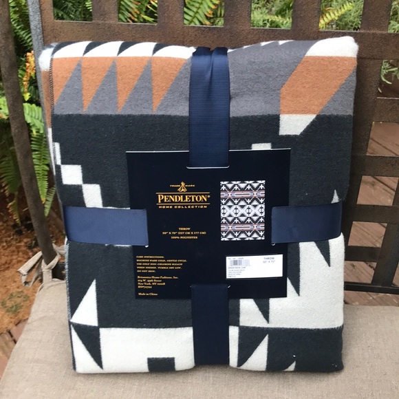 Pendleton | Bedding | Pendleton Throw Spider Rock Luxe Black Multi Nwt | Poshmark